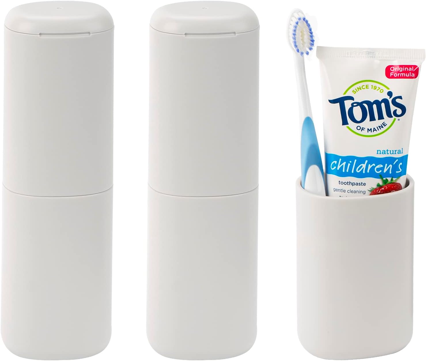 Amazon.com: Linkidea 2 Pack Travel Toothbrush Toothpaste Storage Case ...