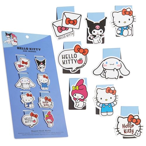 Hello Kitty Magnetic Bookmark Kawaii Page Holder School University ...