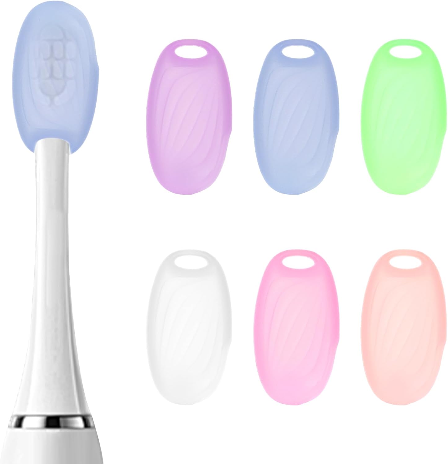 Amazon.com: 6 Pcs Toothbrush Head Cover Tooth Brush Covers Caps ...