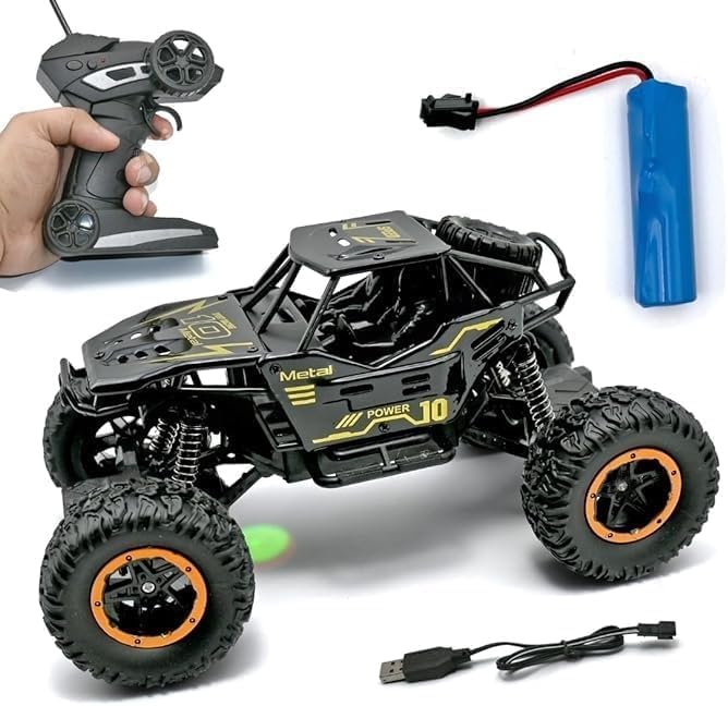 Smartcraft Rock Crawler Remote Control Wheel Drive Rechargeable Plastic ...