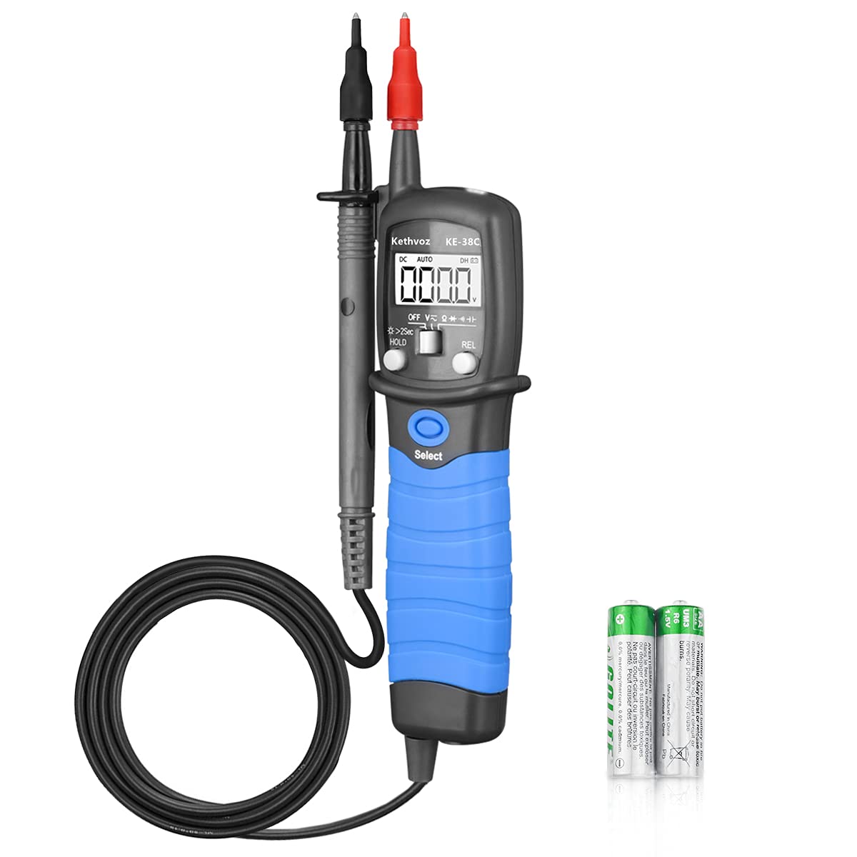 Buy Digital Pocket Multimeter Auto Ranging Multi Meter Electric Probe ...