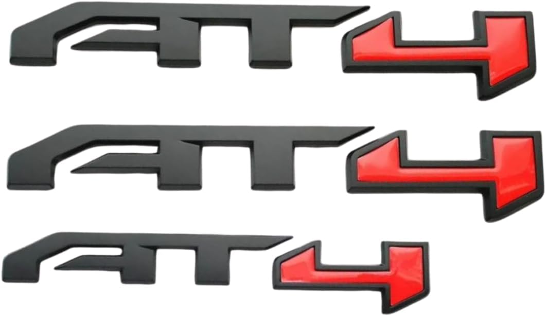 Amazon.com: AT4 Badge Emblems 1-Piece in Silver for 2021-2023 GMC Yukon ...