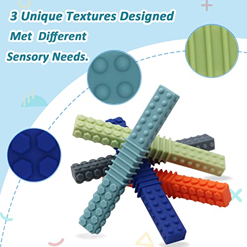 Snapklik.com : Sensory Chew Toys For Autistic Children, 5 Pack Silicone ...