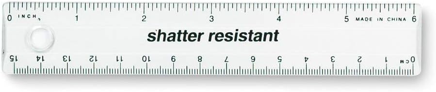 Amazon.com: hand2mind 6" Transparent Ruler, Pack of 10 : Office Products