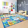 Amazon.com: Chicrug Educational Kid Area Rug for Playroom, 4x6 Feet TPR ...