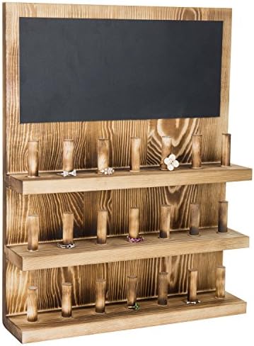 Amazon.com: MyGift 3 Tier Wall Mounted Rustic Burnt Solid Wood Sports ...