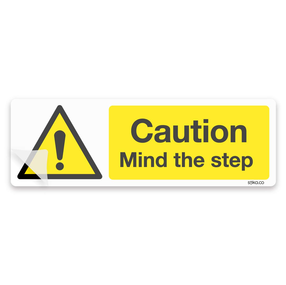 Buy Caution Mind the Step Sign, 200x60, Warning and Hazard Safety Vinyl ...