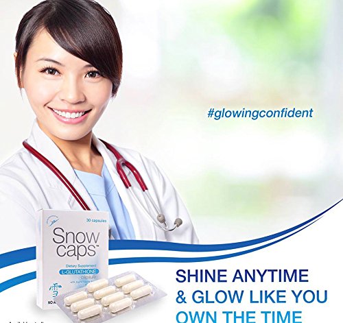 Snow Caps Imported Reduced Glutathione Skin Whitening Capsules 30 ...