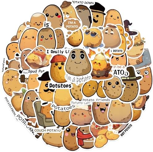 Amazon.com: 48pcs Mini Funny Positive Potato Stickers, Creative Cute ...