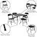 Amazon.com: Flash Furniture Madison 5-Piece Folding Card Table and ...