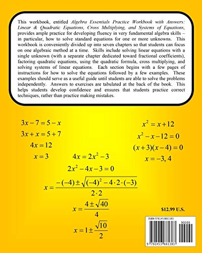 Snapklik.com : Algebra Essentials Practice Workbook