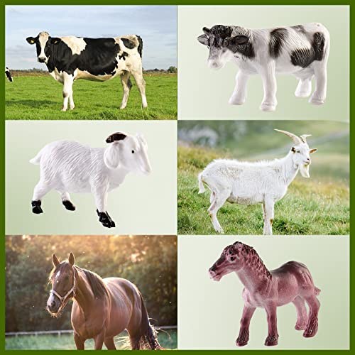 Snapklik.com : deAO Farm Animals Figures Toys Playset 18 PCS Realistic ...