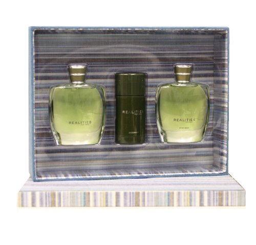 Amazon.com : Realities By Realities Cosmetics For Men. Gift Set ...