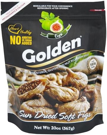 Amazon.com: Golden Soft Turkish Dried Figs, 20 oz (1.25 lb) Bag – Non ...