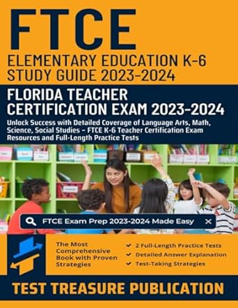Amazon.com: FTCE Elementary Education K-6 Study Guide 2023-2024 ...