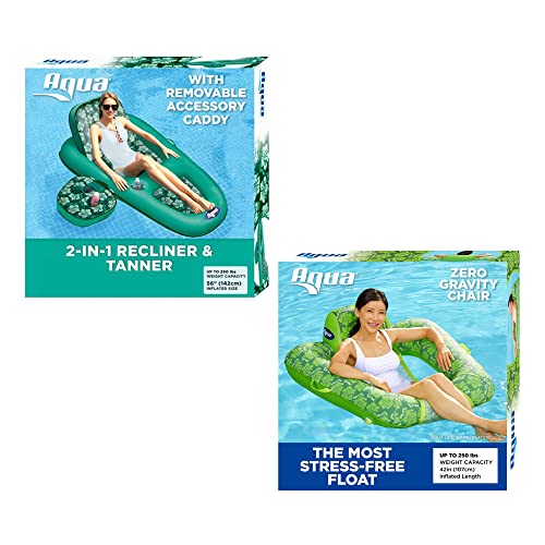 Snapklik.com : Aqua Leisure Campania 2 In 1 Convertible Water Lounger ...