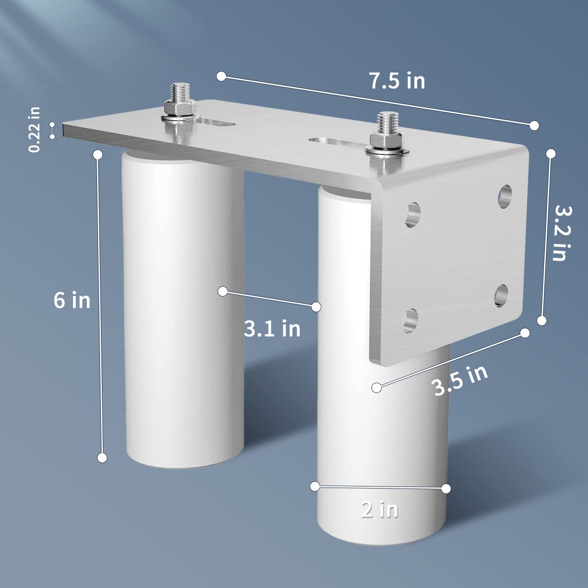 Snapklik.com : JUGREAT 2 Pack Stainless Steel Slide Gate Roller Guide 6 ...
