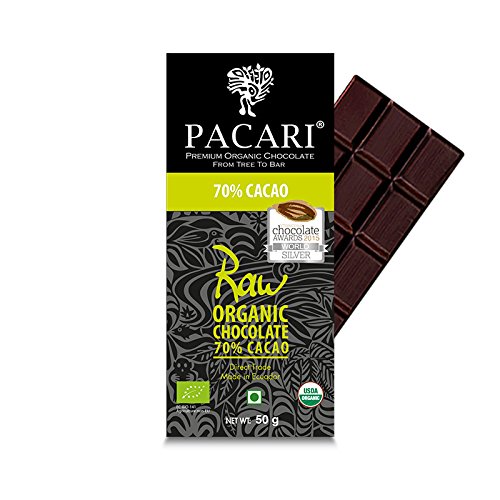 Pacari, 70% Cacao Organic Dark Chocolate, 50g (Pack of 2) : Amazon.in ...