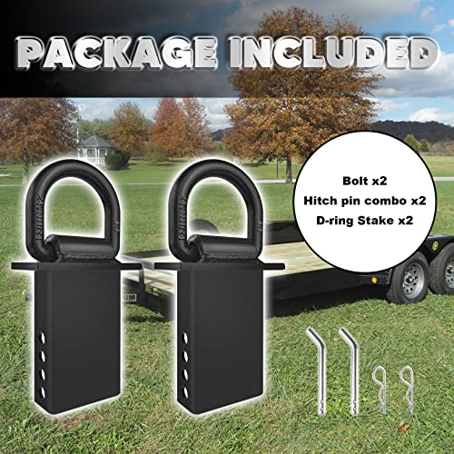 Snapklik.com : VONLX Stake Pocket D Rings 2Pcs 18000lbs Heavy Duty ...