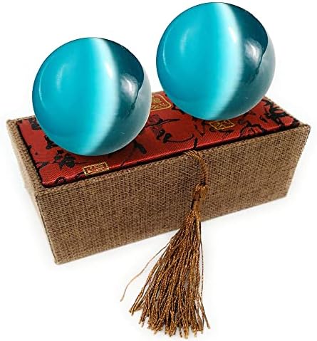 Amazon.com: 1.57" Green Artificial Cat's Tiger Eye Crystal Baoding ...