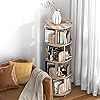 Amazon.com: Nidouillet Rotating Bookshelf, 4 Tier Revolving Bookcase ...