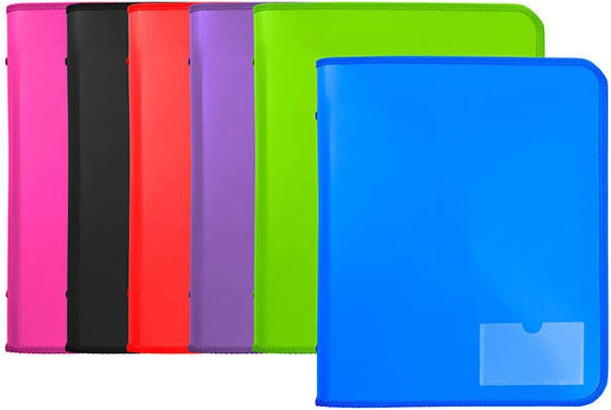 MARBIG(R) Zipper Binder with Tech Case 2D Ring, Assorted: Binders ...