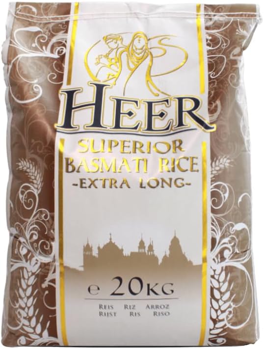 Heer Superior Basmati Rice, Extra Long - 20kgs : Amazon.fr: Epicerie