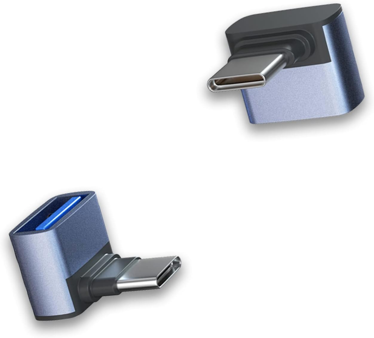 Amazon.co.jp: Type c変換アダプター L字 L型 タイプc 変換アダプタ 2個セット[ USB3.0延長アダプタ ...
