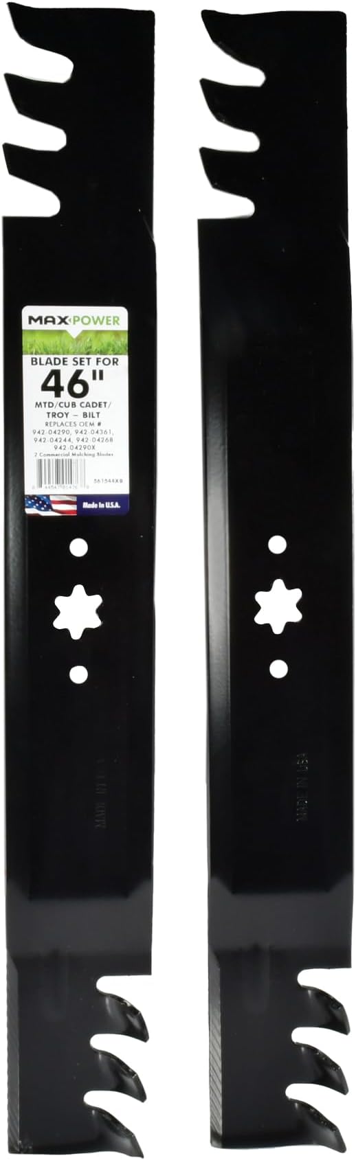 Amazon.com : CUB CADET 490-110-C131 Blade Set 46" Deck RZT46 LTX1046 ...