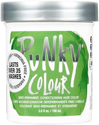 Punky Spring Green Semi Permanent Hair Color – Long-Lasting Bright ...