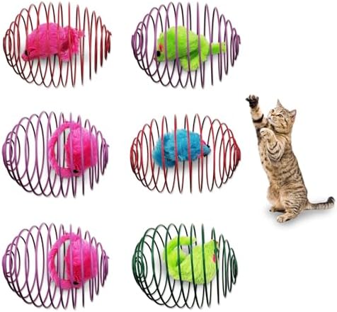 Amazon.com : BENBO Cat Spring Balls: 3Pcs Stretchable Spring Toys ...