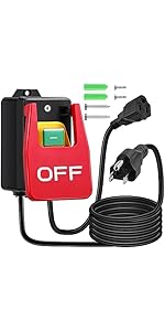 Dreyoo 110V to 120V Single Phase On/Off Switch, Router Table Switch ...