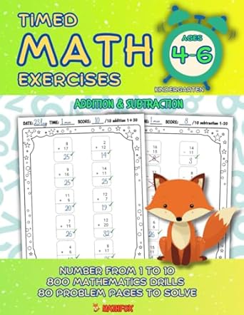 Math Exercise Book for Kindergarten, Preschool , 1st Grade Addition ...