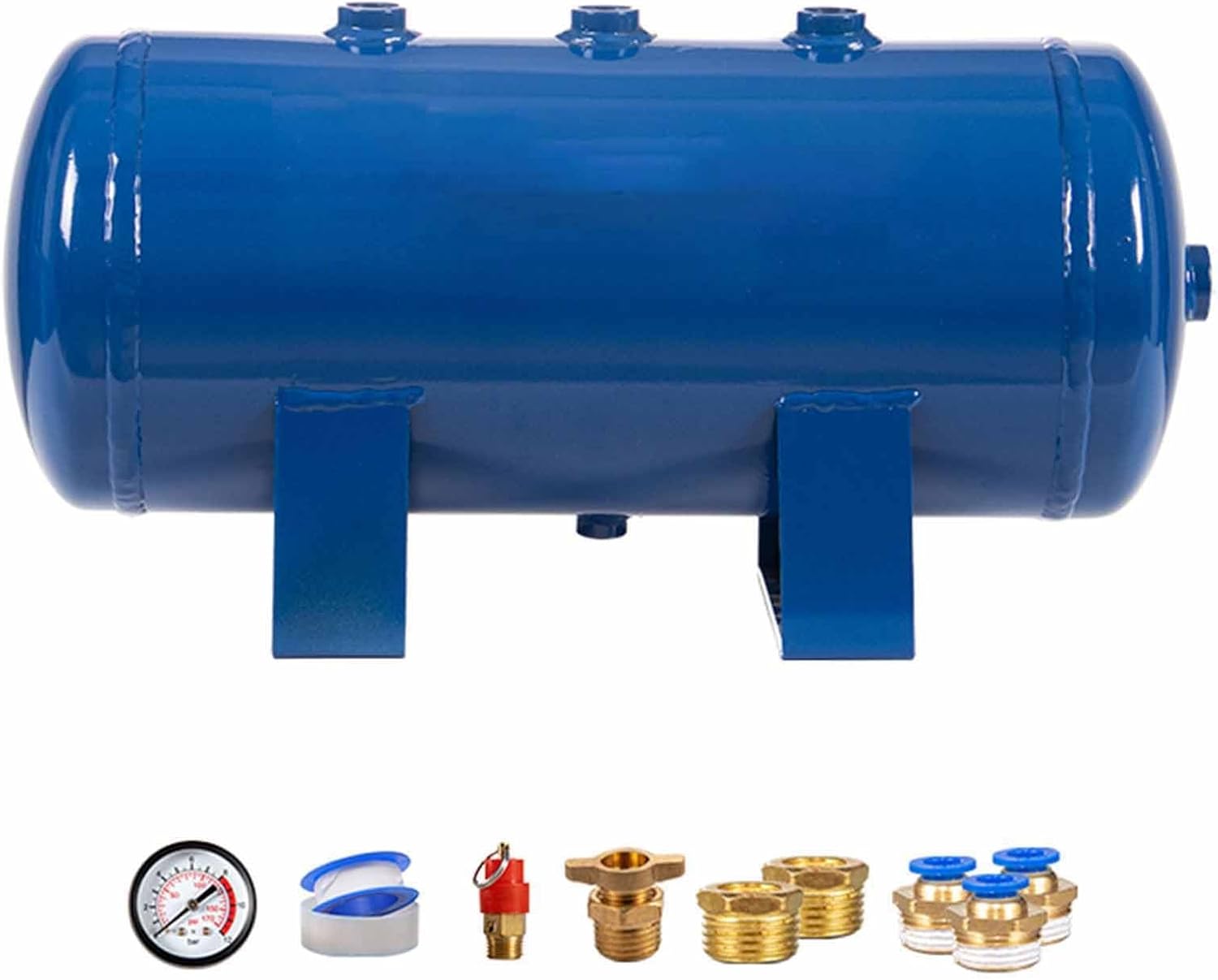 Carbon Steel Air Reservoir Tank with Fittings, 5 10 15 20 25 30 40 50 ...