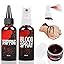 Fake Blood Set, 60ml Fake Blood Spray and 60ml Dripping Blood and 40ml ...