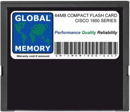 64MB COMPACT FLASH CARD MEMORY COMPATIBLE WITH CISCO 1800 SERIES ...