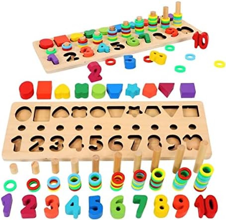 CHANNAPATNA TOYS Wooden Number Puzzle Pcs Sorting Montessori Toys For 1 ...