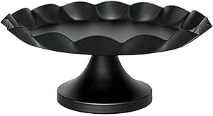 Amazon.com: Black Dessert Tray, Dome Dessert Platter with Sturdy Base ...