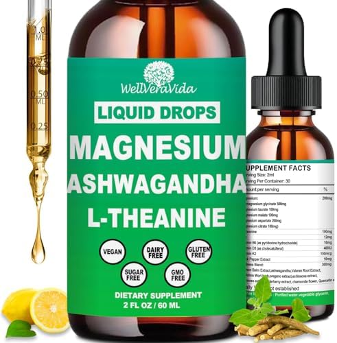 Amazon.com: Cortisol Reducer Liquid Drops w. Calm Magnesium Vitamin D3 ...