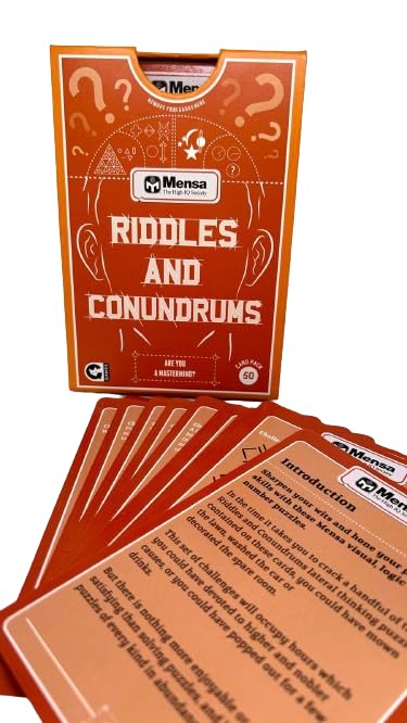 Mensa Riddles And Conundrums self-challenging cards – BigaMart