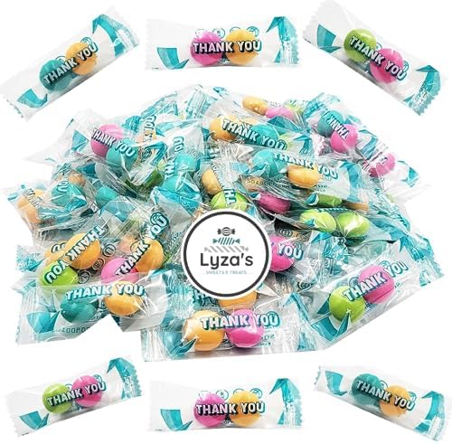 Amazon.com : Thank You Chocolate Mint Candies with Shell Coating - 50 ...