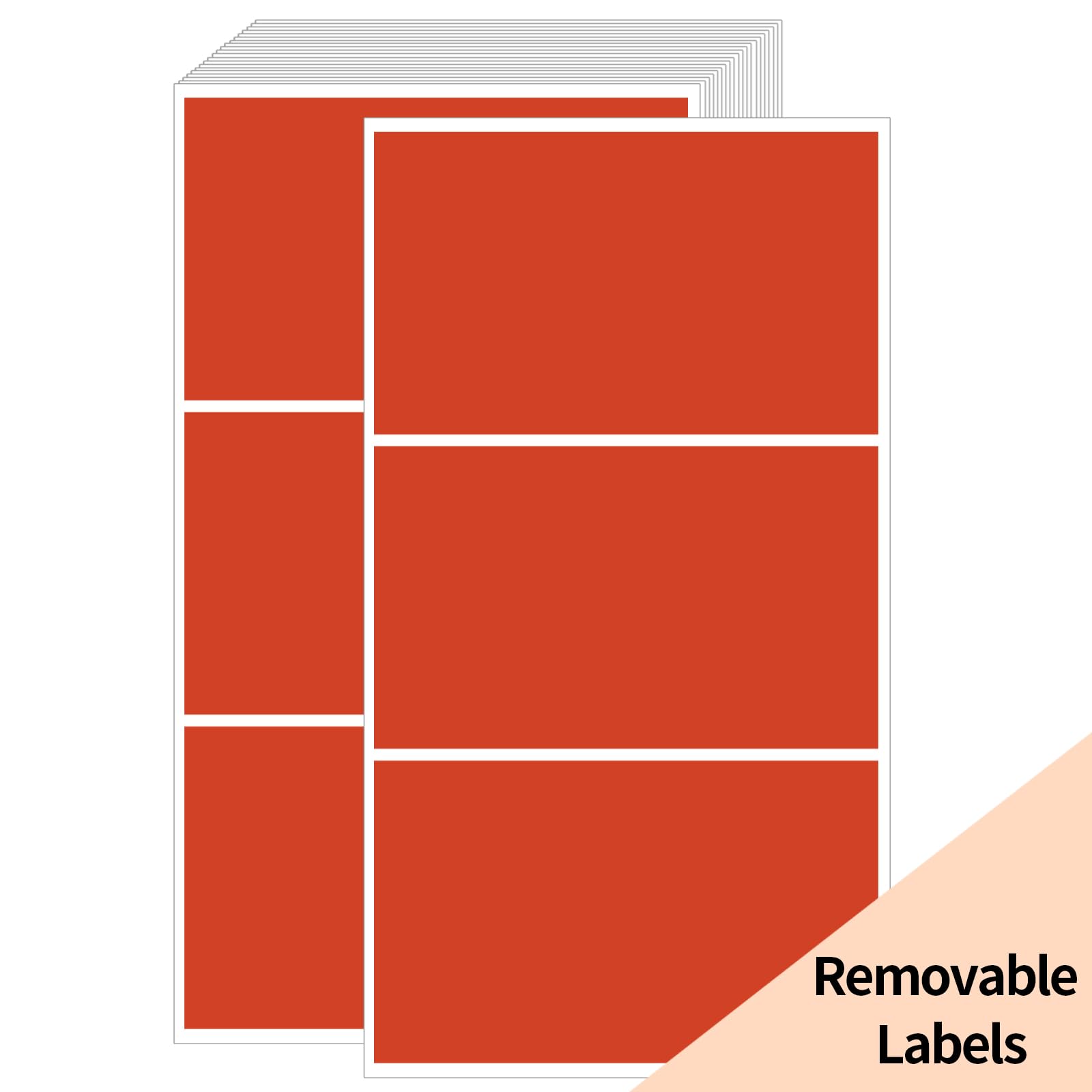 Amazon.com: STARLIBOO Removable Colored Labels Stickers, 3X5 Inch ...