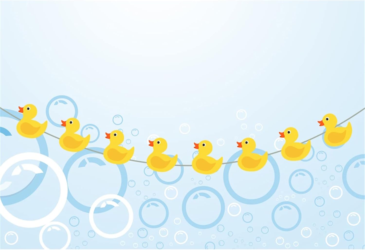 Amazon.com : DORCEV 5x3ft Cute Yellow Duck Backdrop Baby Shower Funny ...