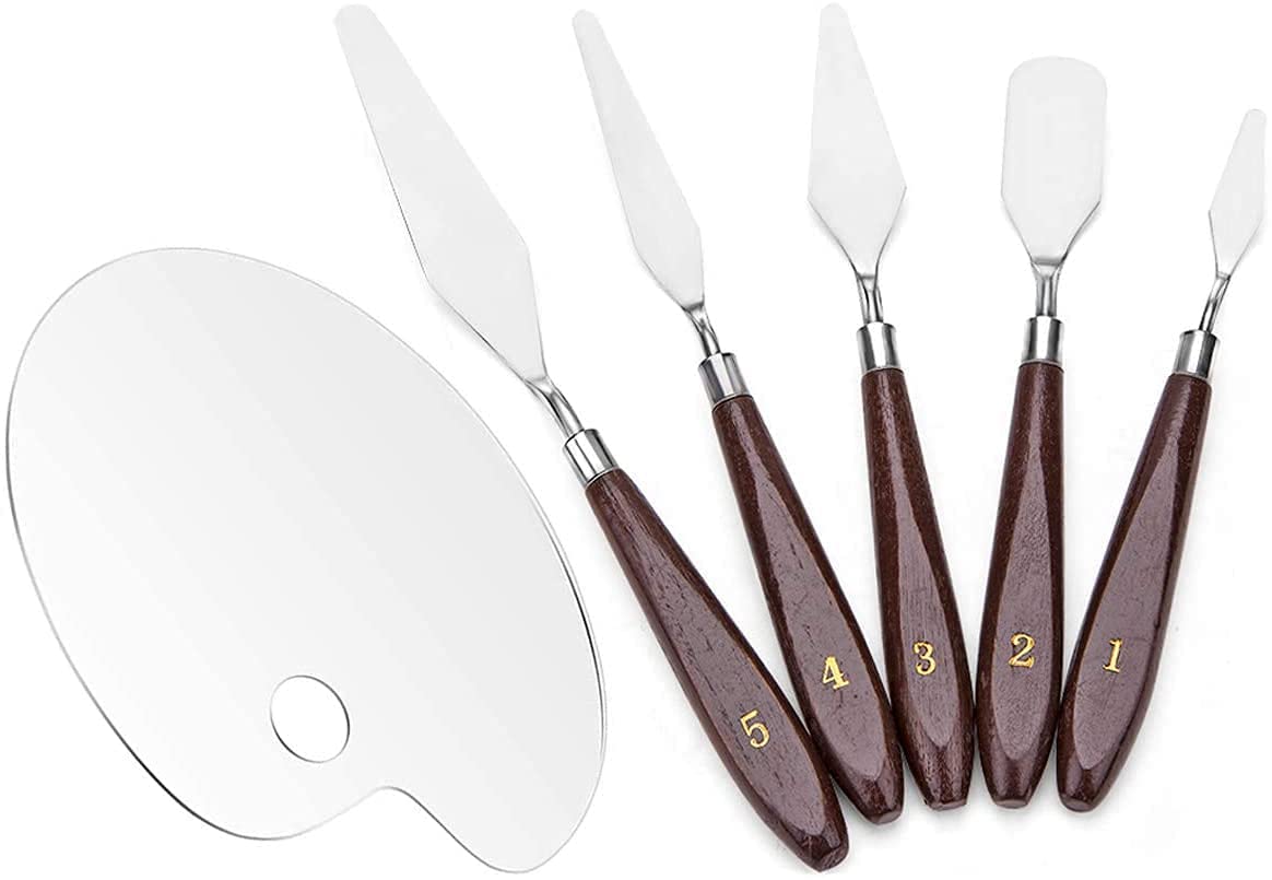 Stainless Steel Spatula Oil Painting Supplies Color Mixing