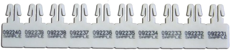GoSecure Numbered Arrow Seal White Pk4x250 ARROW250NO_WHS : Amazon.co ...