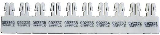 GoSecure Numbered Arrow Seal White Pk4x250 ARROW250NO_WHS : Amazon.co ...