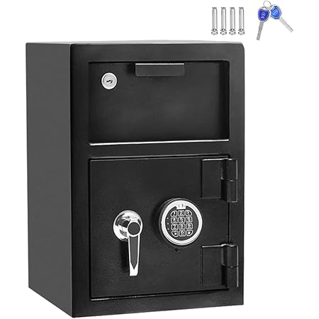 INTERGREAT Drop Safe with Drop Slot,2.6 Cub Depository Safe for ...