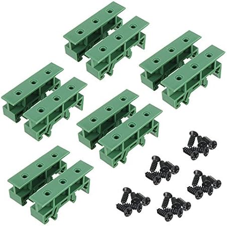 Amazon.com: Sysly 5 Sets PCB DIN Rail Mounting Adapter Circuit Board ...