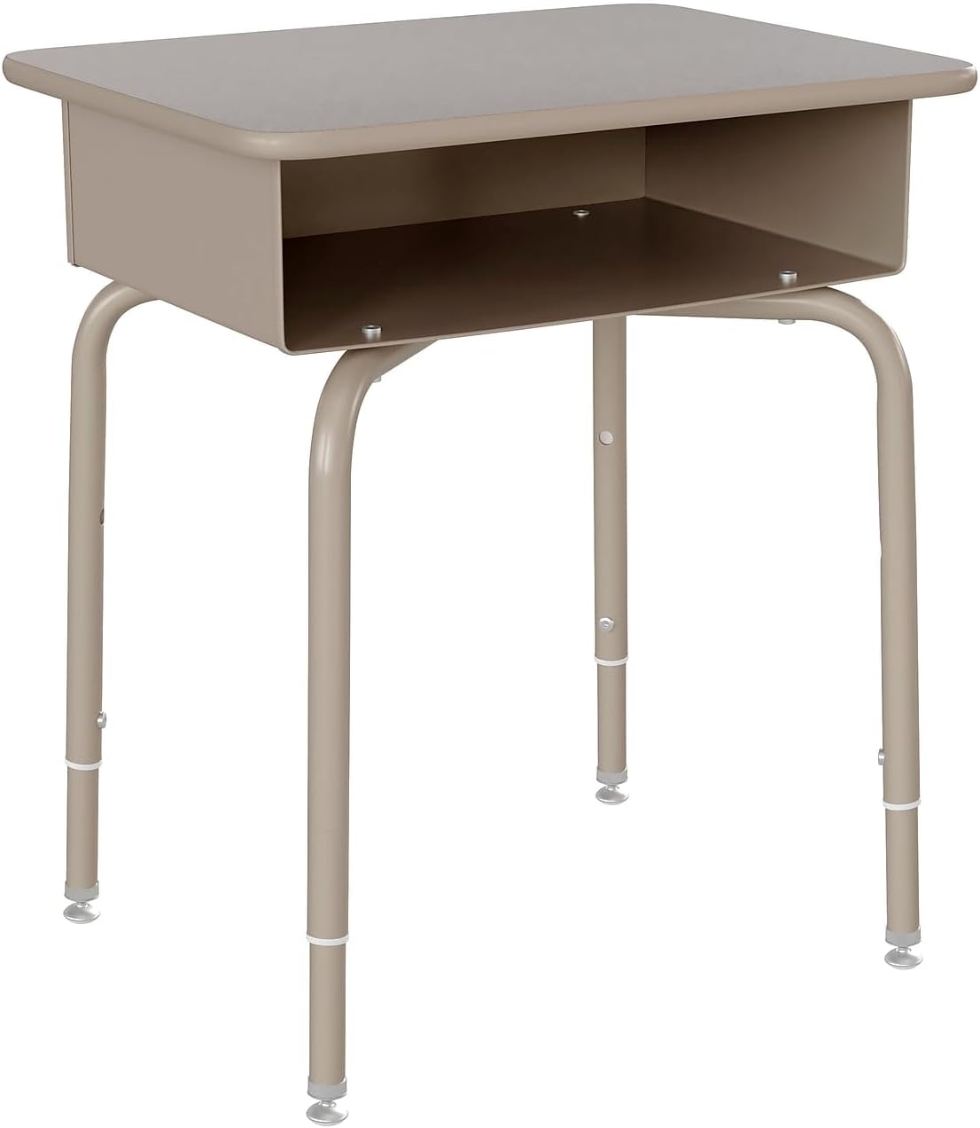 Flash Furniture Billie Student Desk - Gray Granite Open Front School ...