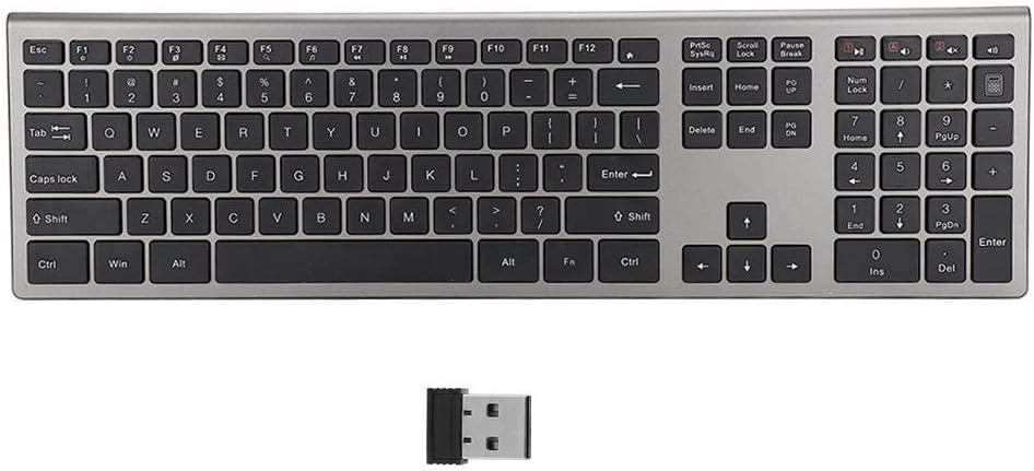 2.4G Wireless Keyboard, Ultra-thin Scissor Foot Key Cap Structure ...
